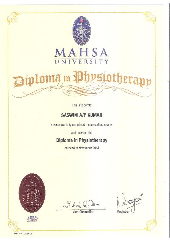 MALAYSIAN PHYSIOTHERAPY ASSOCIATION (MPA)